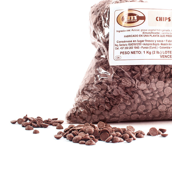 Chocolate Chips Bulk Box x 20 Kg– F&M Chocolates